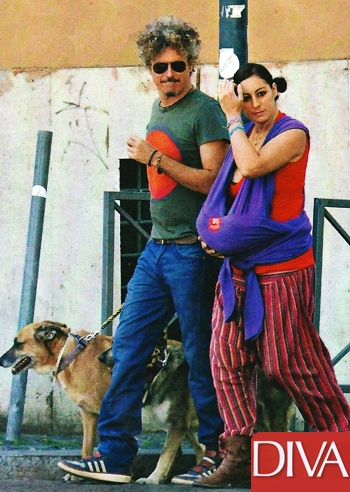 NICCOLO FABI A PASSEGGIO CON IL PICCOLO KIM